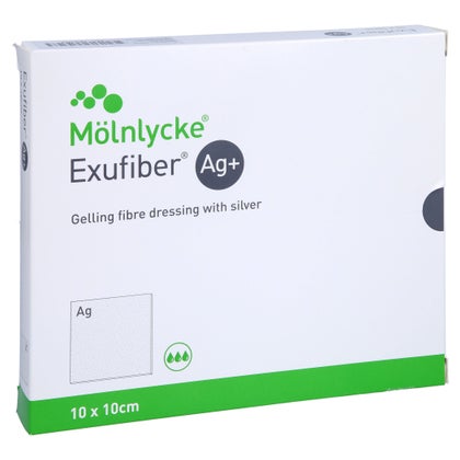 Exufiber Ag+ 10x10 cm gelbild.Faserverb. 10 St online kaufen | DocMorris