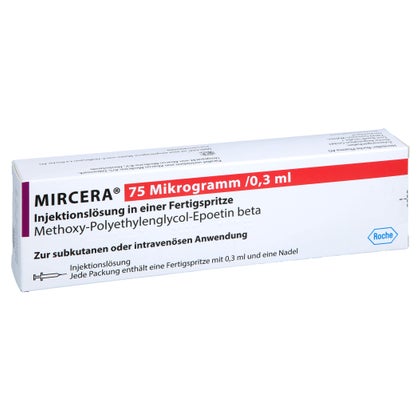 MIRCERA 75 Mikrogramm/0,3 ml Inj.-Lsg.i.e.F.-Sp. 1 St mit E-Rezept ...