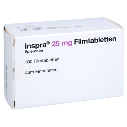 Inspra 25 mg Filmtabletten 100 St mit E-Rezept kaufen | DocMorris