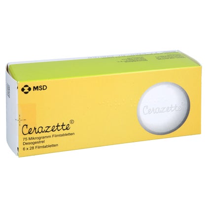 Cerazette 75 Mikrogramm Filmtabletten 6X28 St mit E-Rezept kaufen ...