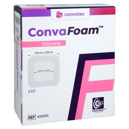 Convafoam Silicone Verband 10x10 Cm 10 St online kaufen | DocMorris