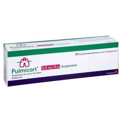 PULMICORT 0,5 mg/2 ml Suspension f.einen Vernebler 20X2 ml mit E-Rezept ...