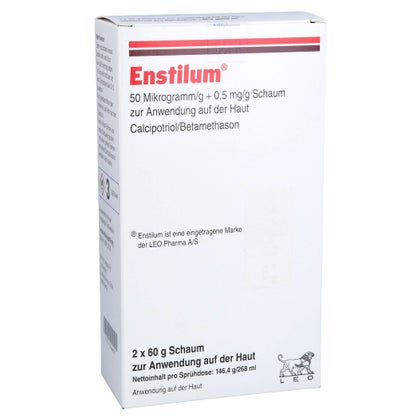 ENSTILUM 50 µg/g + 0,5 mg/g Schaum z.Anw.a.d.Haut 2X60 g mit E-Rezept ...