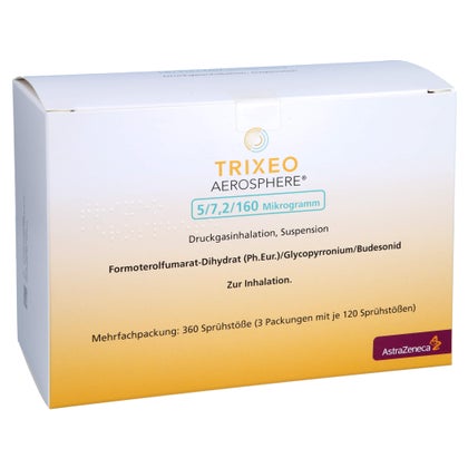 TRIXEO Aerosphere 5/7,2/160µg Druckgasinh.120ED 3 St mit E-Rezept ...