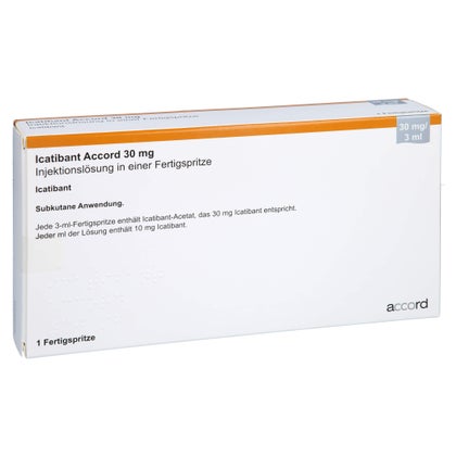 ICATIBANT Accord 30 mg Inj.-Lsg.i e.Fertigspritze 1 St mit E-Rezept ...