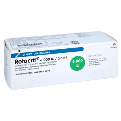 RETACRIT 6.000 I.E./0,6 ml Inj.-L.i.e.Fertigspr. 6 St mit E-Rezept ...