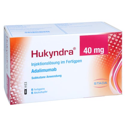 HUKYNDRA 40 mg/0,4 ml Inj.-Lösung im Fertigpen 6X0,4 ml mit E-Rezept ...