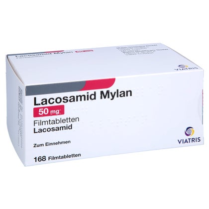 Lacosamid Mylan 50 mg Filmtabletten 168 St mit E-Rezept kaufen | DocMorris