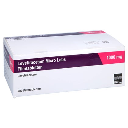 LEVETIRACETAM Micro Labs 1000 mg Filmtabletten 200 St mit E-Rezept ...