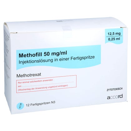 METHOFILL 12,5 mg (50 mg/ml) Inj.-Lsg.i.e.F.-Sp. 12 St mit E-Rezept ...