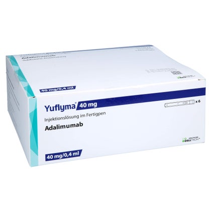 YUFLYMA 40 mg/0,4 ml Inj.-Lösung im Fertigpen 6 St mit E-Rezept kaufen ...