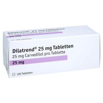 Dilatrend 25 mg Tabletten 100 St mit E-Rezept kaufen | DocMorris