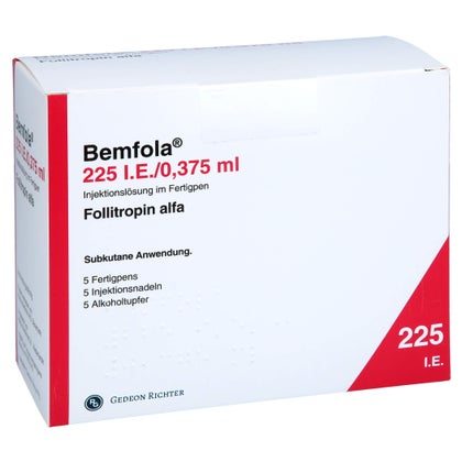 BEMFOLA 225 I.E./0,375 ml Inj.-Lsg.i.e.Fertigpen 5 St mit E-Rezept ...