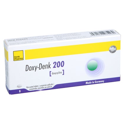 Doxy-denk 200 Mg Tablets Cmr 8 St mit E-Rezept kaufen | DocMorris