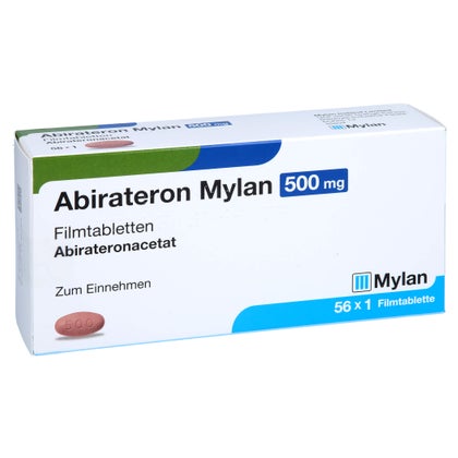 Abirateron Mylan 500 mg Filmtabletten 56 St mit E-Rezept kaufen | DocMorris