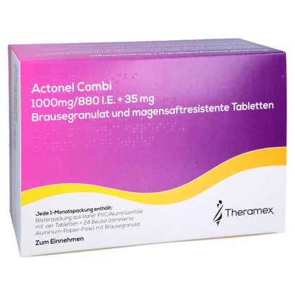Actonel Combi 35mg + 1000mg/880 I.E. 3X1 P mit E-Rezept kaufen | DocMorris