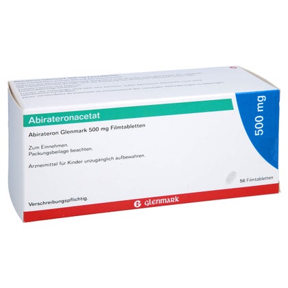 ABIRATERON Glenmark 500 mg Filmtabletten 56 St mit E-Rezept kaufen | DocMorris
