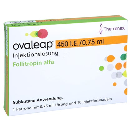 OVALEAP 450 I.E./0,75 ml Zyl.Amp.+ 10 Pen Inj.Nad. 1 St mit E-Rezept ...