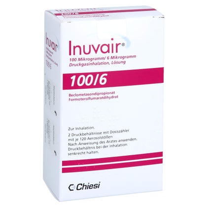 INUVAIR 100/6 µg 120 Hub Druckgasinhalat 2 St mit E-Rezept kaufen ...