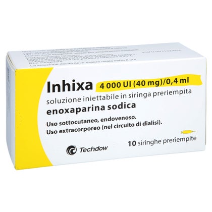 INHIXA 4.000 I.E. 40 mg/0,4 ml Inj.-Lsg.i.e.F.-Sp. 10 St mit E-Rezept ...
