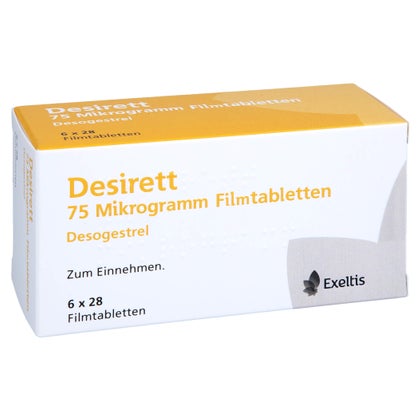 Desirett 75 Mikrogramm Filmtabletten 6X28 St mit E-Rezept kaufen ...