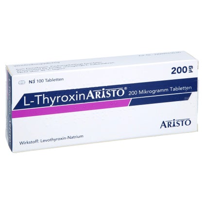 L-thyroxin Aristo 200 Mikrogramm Tablett 100 St mit E-Rezept kaufen ...