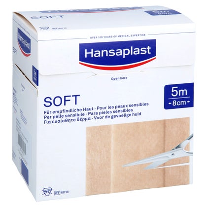 Hansaplast Soft Pflaster 8 cmx5 m Rolle 1 St online kaufen | DocMorris