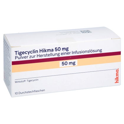 Tigecyclin Hikma 50 Mg Plv.z.herstell.e.inf.-lsg. 10 St mit E-Rezept ...