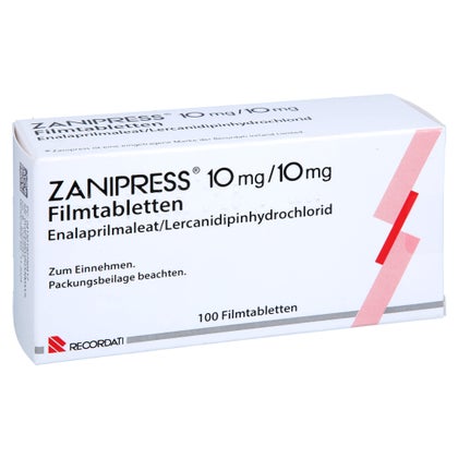 Zanipress 10 Mg/10 mg Filmtabletten 100 St mit E-Rezept kaufen | DocMorris
