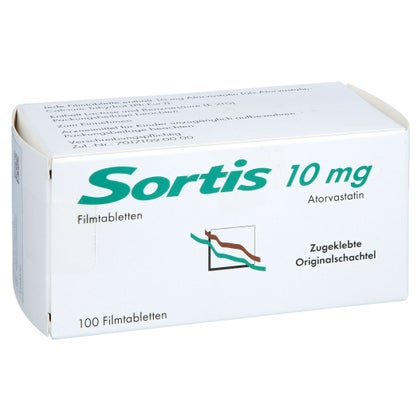 Sortis 10 Mg Filmtabletten 100 St mit E-Rezept kaufen | DocMorris