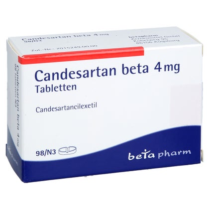 Candesartan Beta 4 Mg Tabletten 98 St mit E-Rezept kaufen | DocMorris