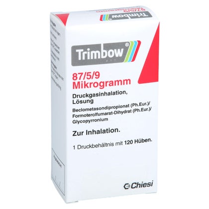 Trimbow 87 µg/5 µg/9 µg 120 Hub Druckgasinhalation 1 St mit E-Rezept ...