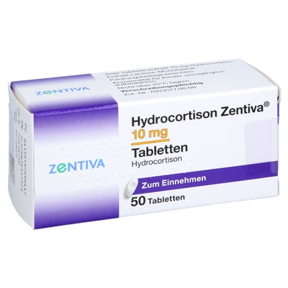 Hydrocortison Zentiva 10 Mg Tabletten 50 St mit E-Rezept kaufen | DocMorris