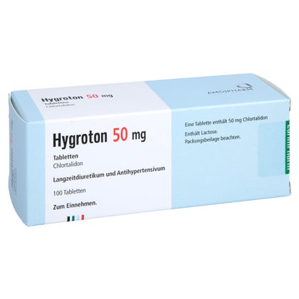 Hygroton 50 Mg Tabletten 100 St mit E-Rezept kaufen | DocMorris