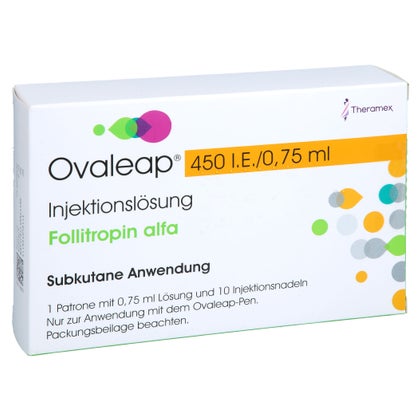 Ovaleap 450 I.e./0,75 Ml Zyl.amp.+ 10 Pen Inj.nad. 1 St mit E-Rezept ...