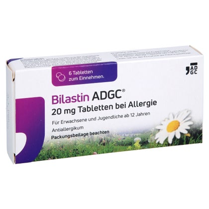 Bilastin Adgc 20 Mg Tabletten Bei Allergie 6 St online kaufen | DocMorris