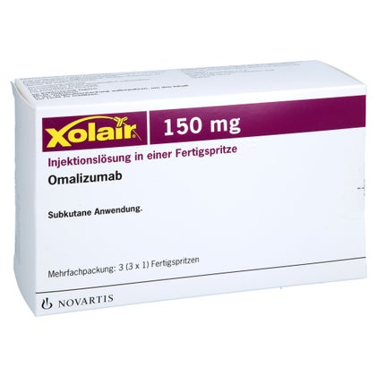 Xolair 150 Mg Injektionslösung I.e.fertigspritze 3X1 St mit E-Rezept ...