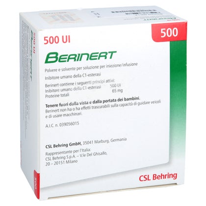 Berinert 500 I.e. Plv.u.lsm.z.h.e.inj.-/inf.-lsg. 1 St mit E-Rezept ...