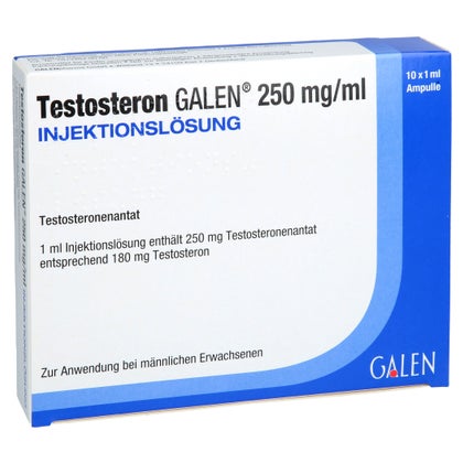Testosteron Galen 250 Mg/ml Injektionslösung 10X1 ml mit E-Rezept ...