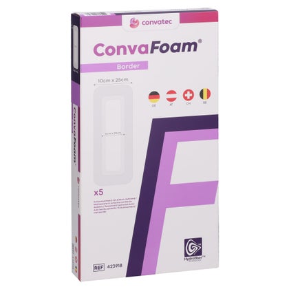 Convafoam Schaumverband Border 10x25 Cm 5 St online kaufen | DocMorris
