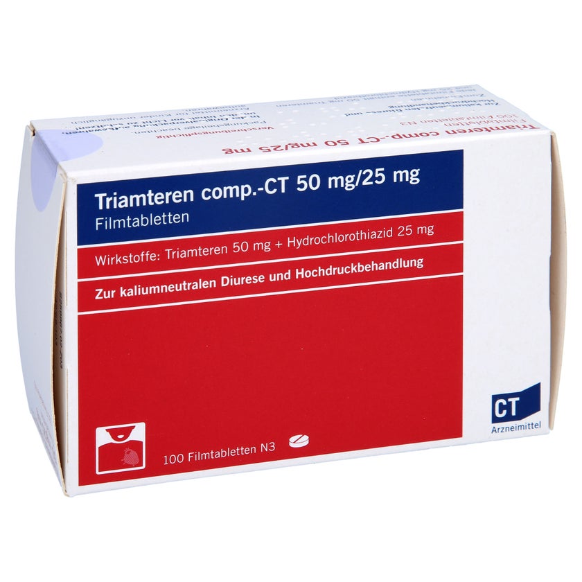 TRIAMTEREN comp.-CT 50 mg/25 mg Filmtabletten 100 St mit E-Rezept ...