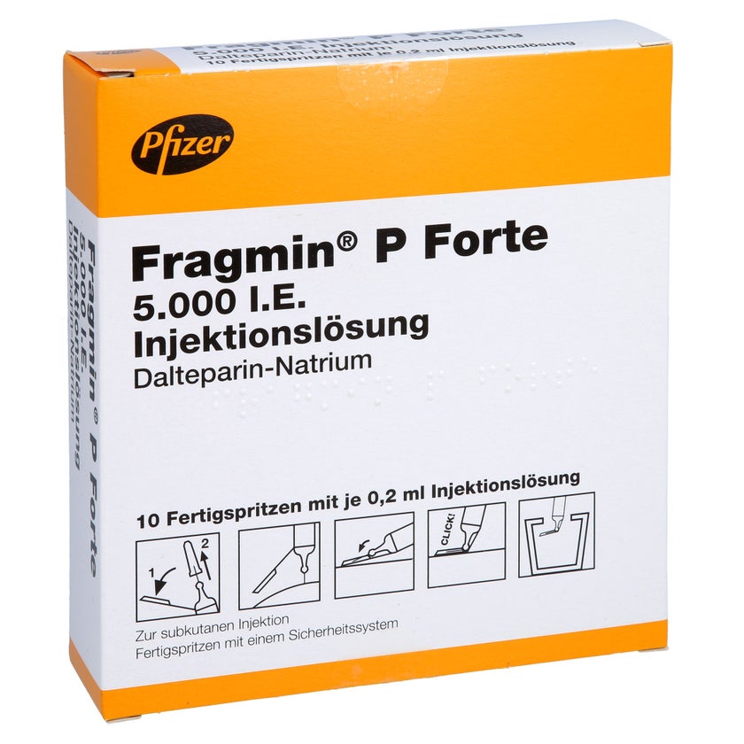 FRAGMIN 5.000 I.E. P Forte Inj.L.i.e.FS.m.Sich-Sy. 10 St mit E-Rezept ...