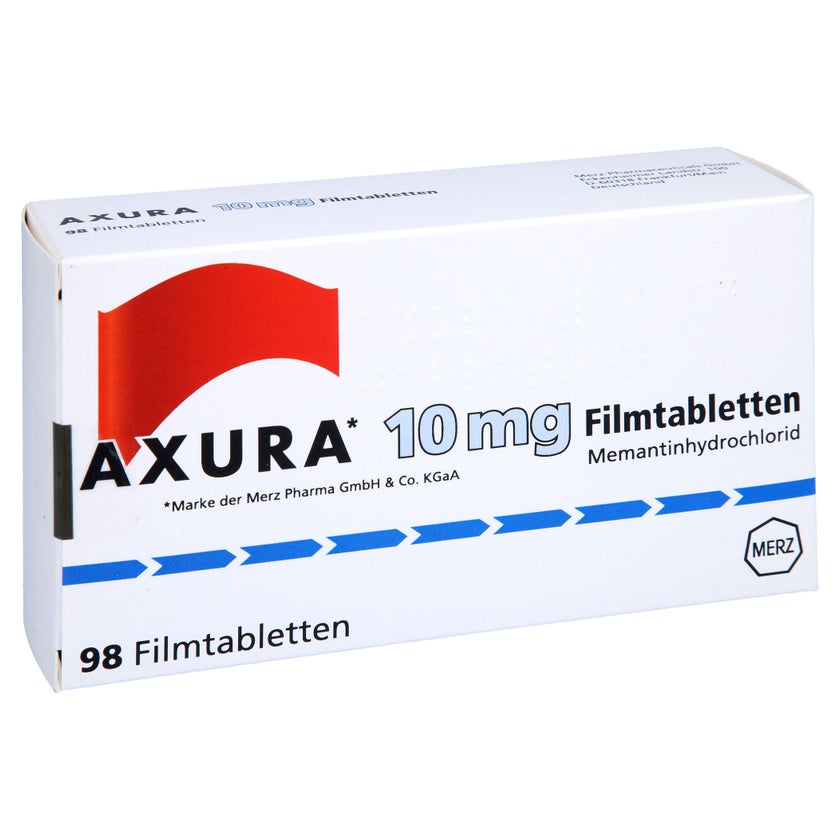 Axura 10 mg Filmtabletten 98 St mit E-Rezept kaufen | DocMorris