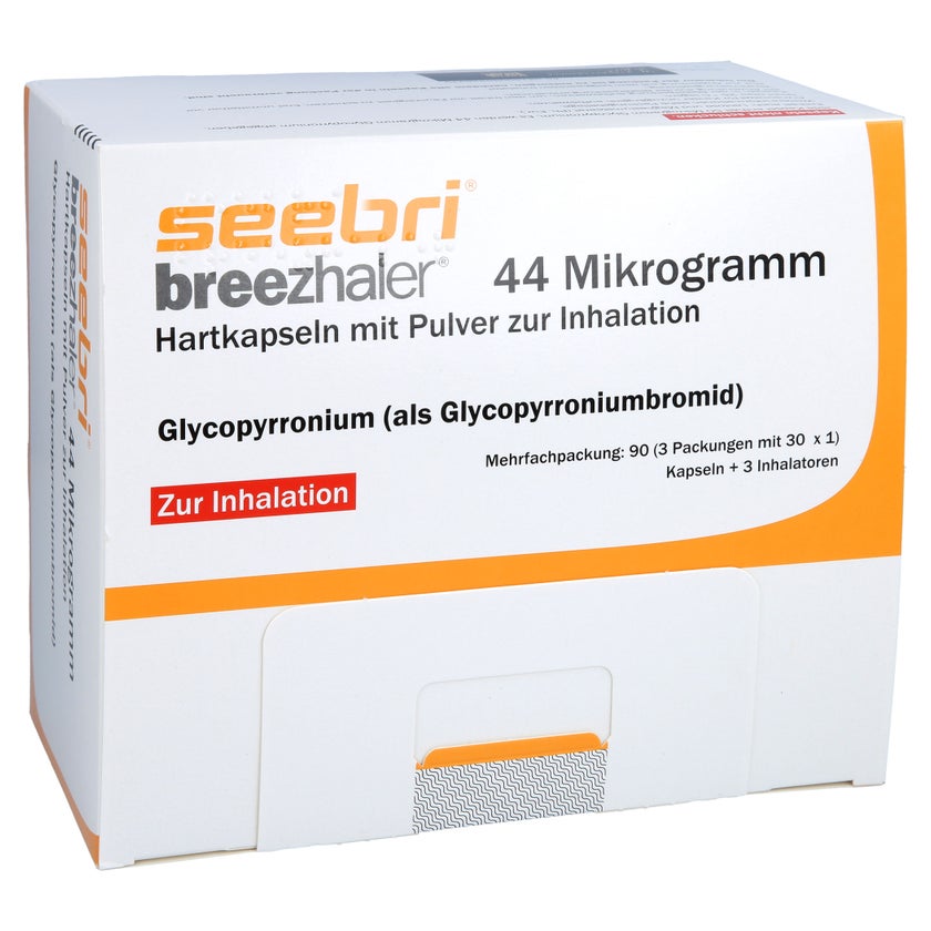 SEEBRI Breezhaler 44 Mikrogramm Hartk.m.Plv.z.Inh. 3X30 St mit E-Rezept ...