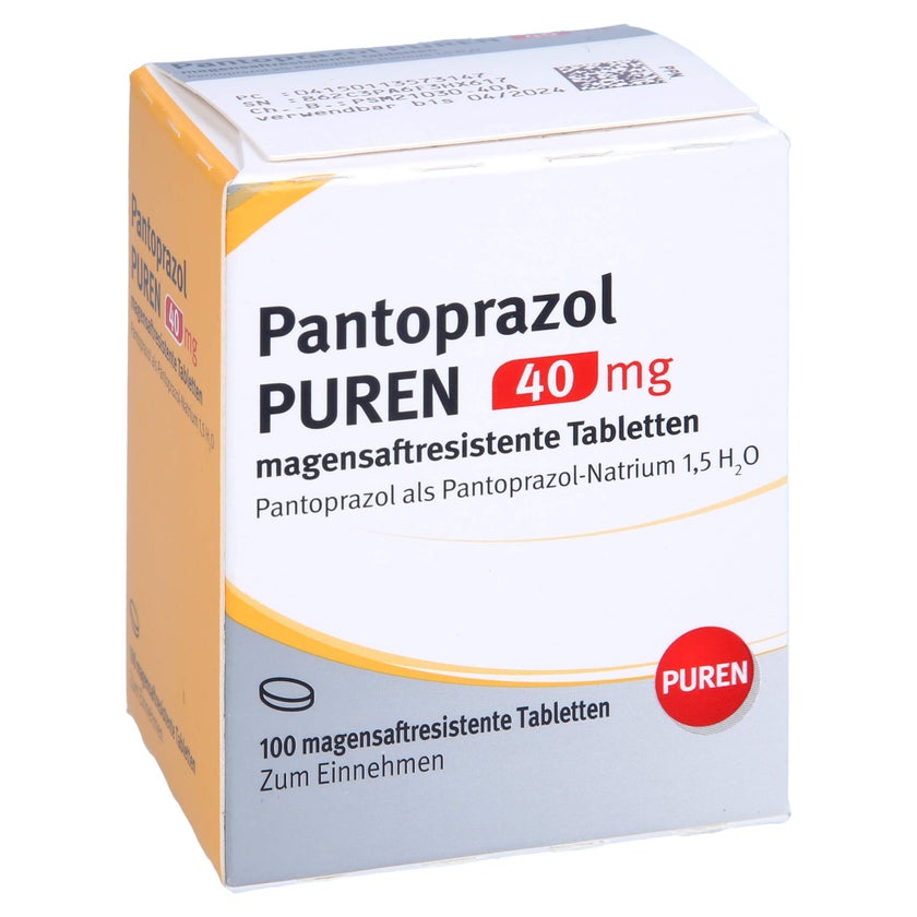 PANTOPRAZOL PUREN 40 mg magensaftres.Tabletten 100 St mit E-Rezept ...