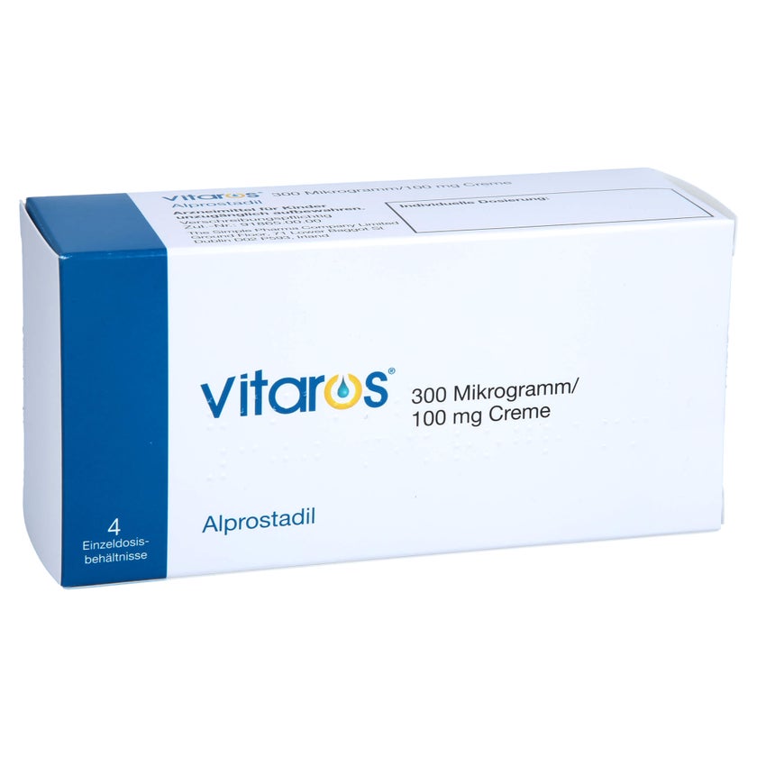 Vitaros 300 Mikrogramm/100 mg Creme 4 St mit E-Rezept kaufen | DocMorris