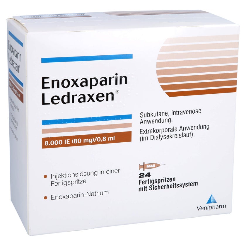ENOXAPARIN Ledraxen 8.000 I.E. 80mg/0,8ml F.Sp. 24 St mit E-Rezept ...