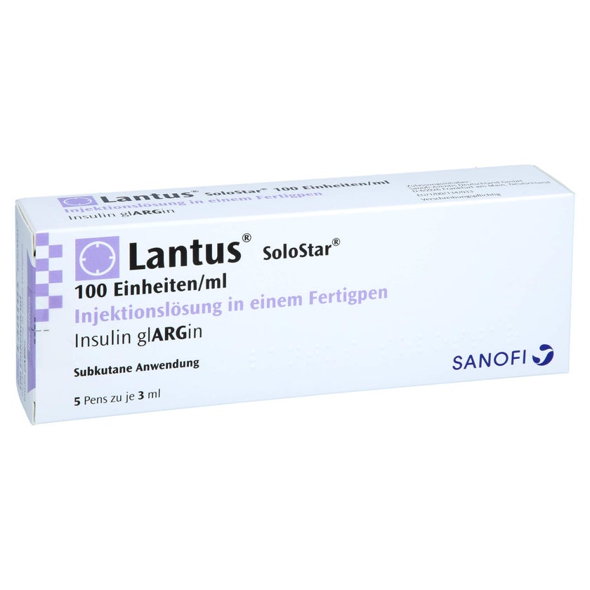 LANTUS 100 E/ml SoloStar Inj.-Lsg.i.e.Fertigpen 5X3 ml mit E-Rezept ...