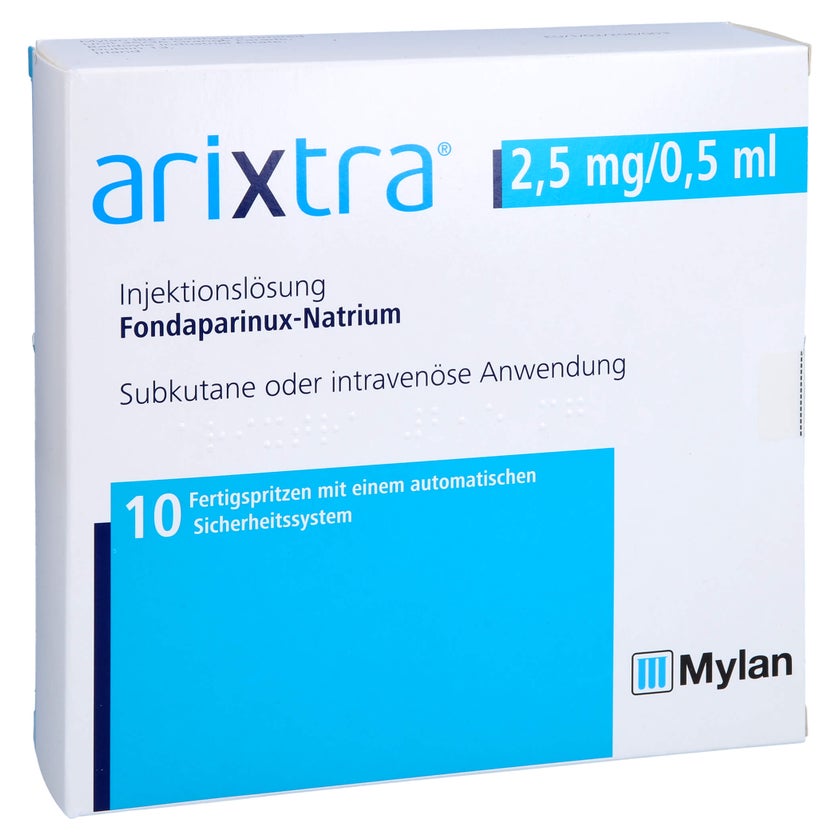 ARIXTRA 2,5 mg/0,5 ml Inj.-Lsg.i.e.Fertigspritze 10X0,5 ml mit E-Rezept ...