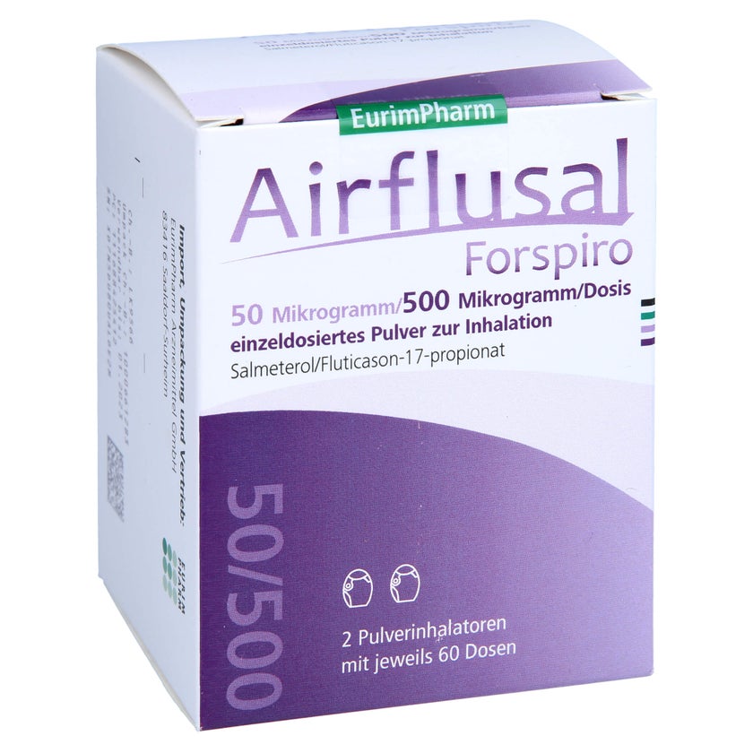 AIRFLUSAL Forspiro 50/500 µg/Dosis 60 Hub 2 St mit E-Rezept kaufen ...